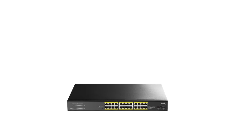CUDY GS1028PS2, 24 portos POE switch, 16 POE + 2 SFP Uplink port