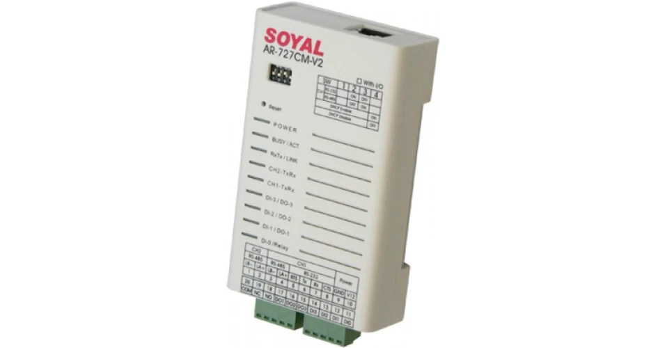 SOYAL AR727CM, RS232/RS485 átalakító 10 Mbps 10 Base-T Ethernetre ...